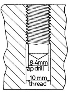 Cutting threads by hand - The Shed